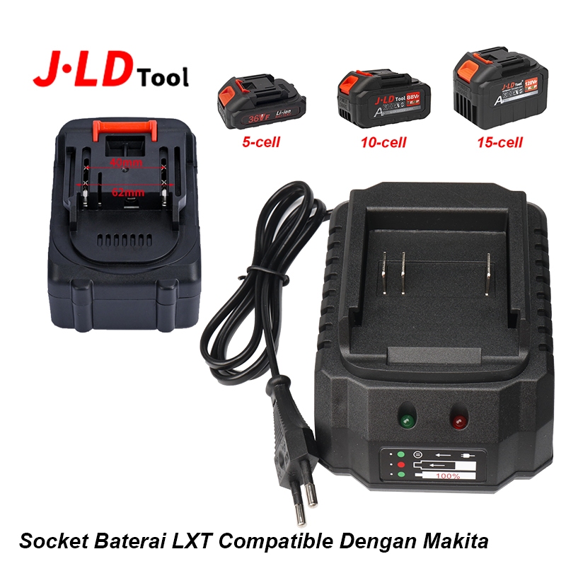 Jual JLD Charger Makita Lithium Bor 21V Fast Charger Adaptor Casan Cas ...