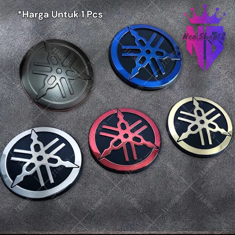 Jual Emblem Motor YAMAHA 3D Diameter 4.8 cm Bahan Plastik Tebal ...