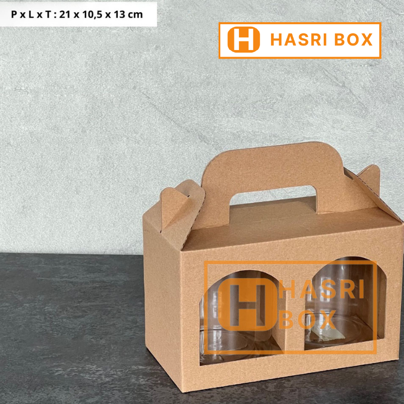 Jual ( 10 Pcs ) Dus Jinjing Toples Jar 600ml Isi 2 Kardus Toples Tabung ...