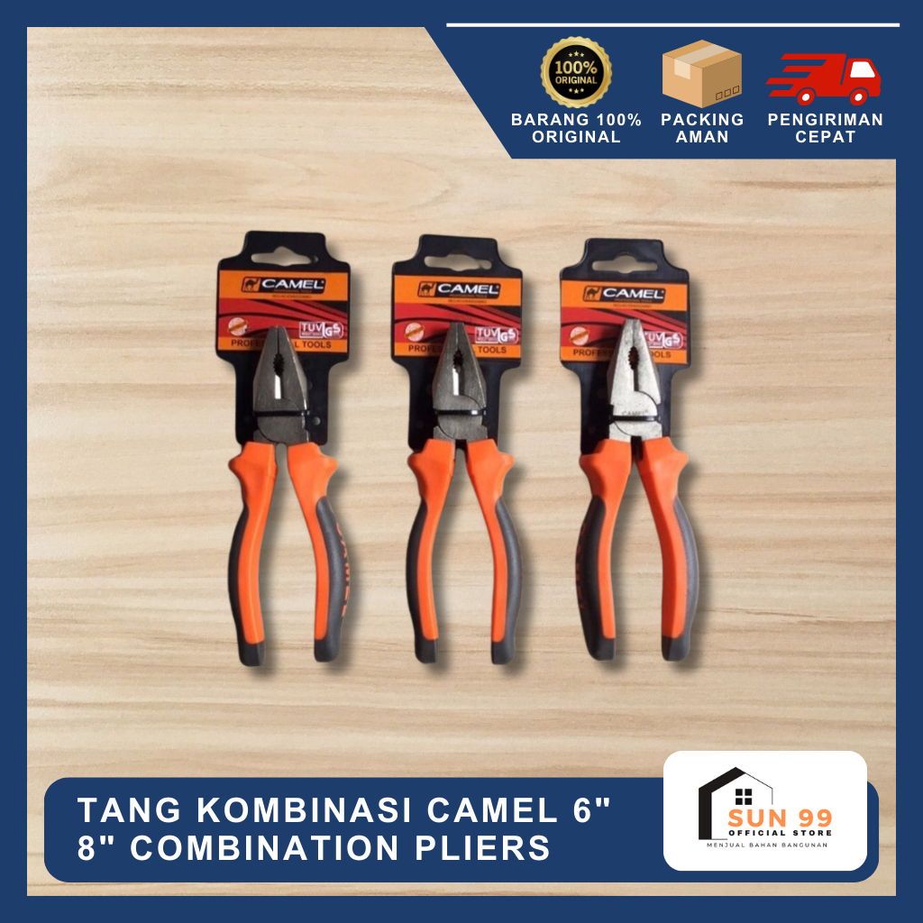 Jual Tang Kombinasi Camel 6" 8" Inch Combination Pliers | Shopee Indonesia