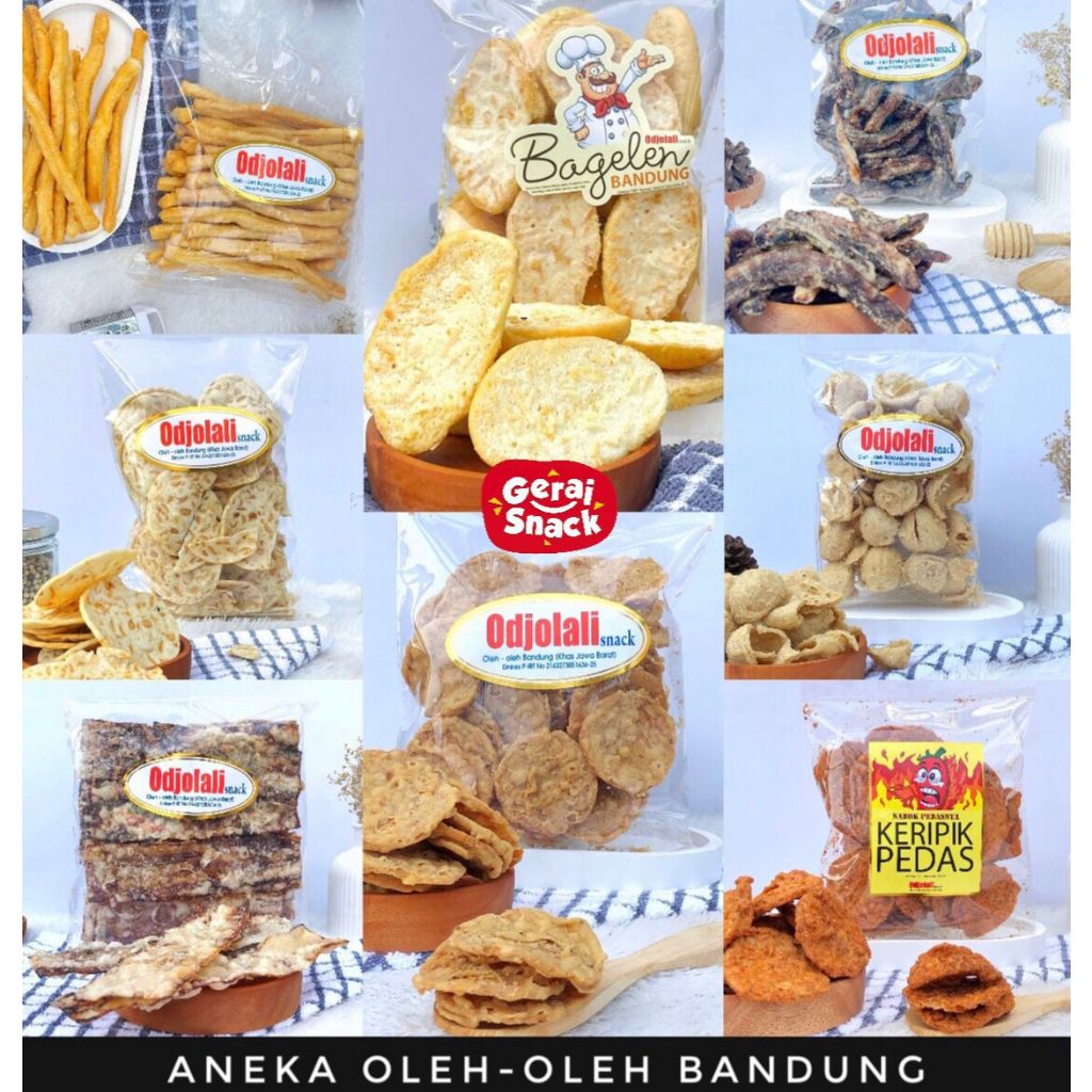Jual Aneka Cemilan Odjolali Snack Oleh2 Khas Bandung Best Seller | Shopee Indonesia
