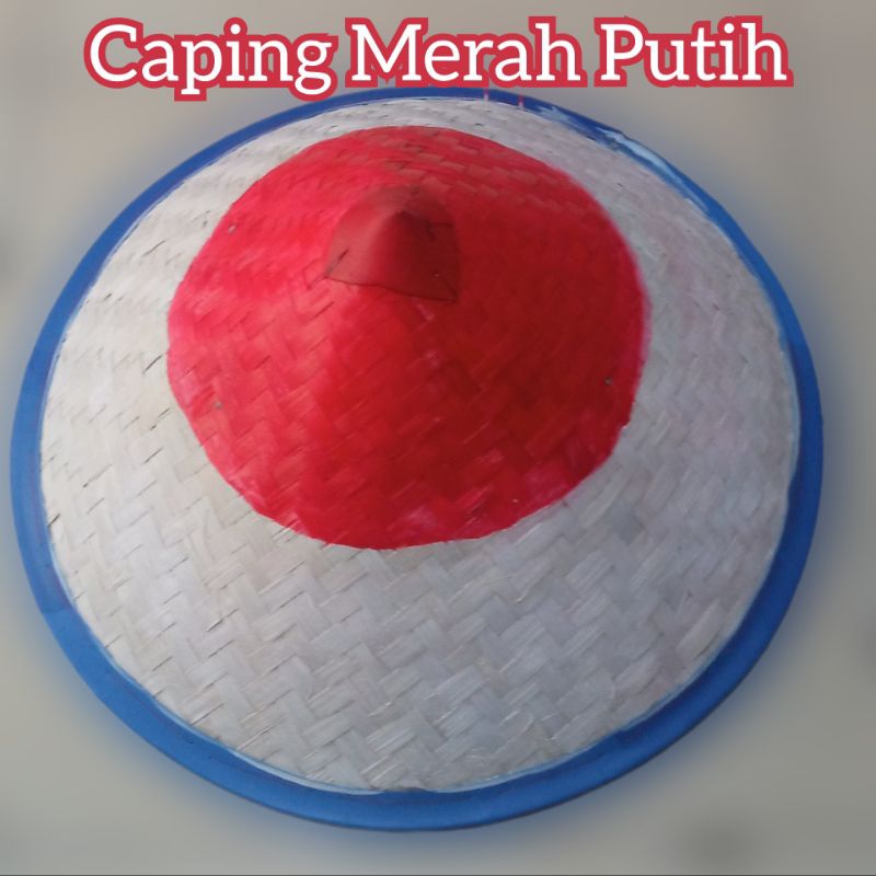 Jual Caping Bambu Pak Tani Merah Putih Plus Tali Anak dan Dewasa ...