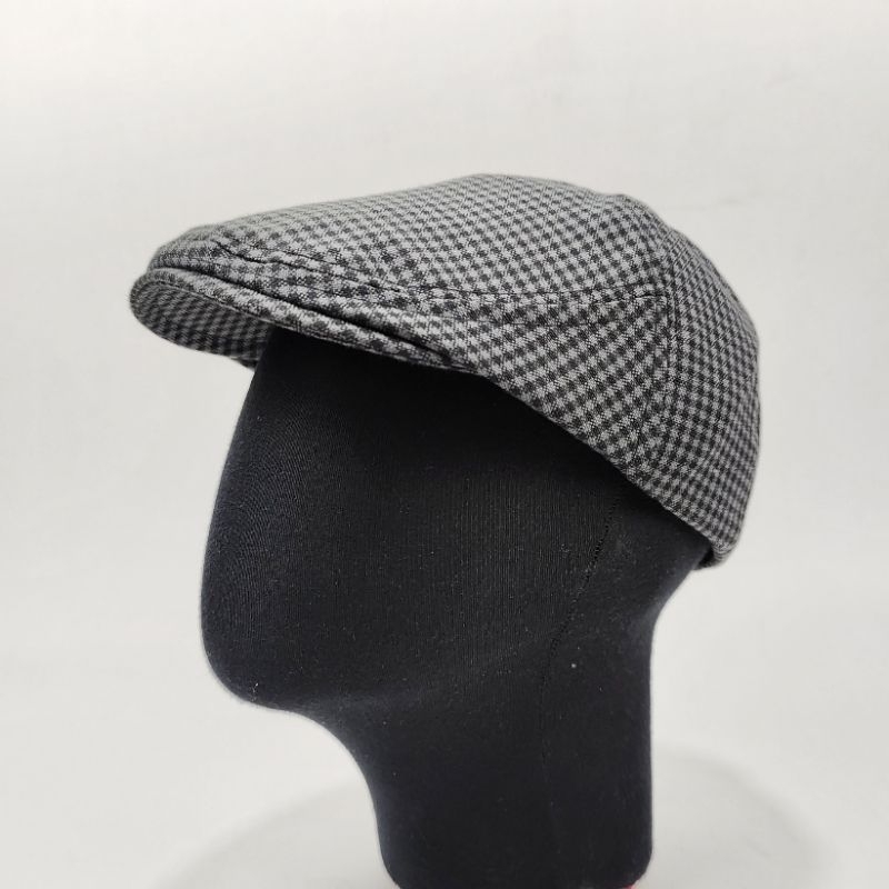 Jual flat cap hat kotak2 / topi kodok / topi copet / topi pelukis /topi ...