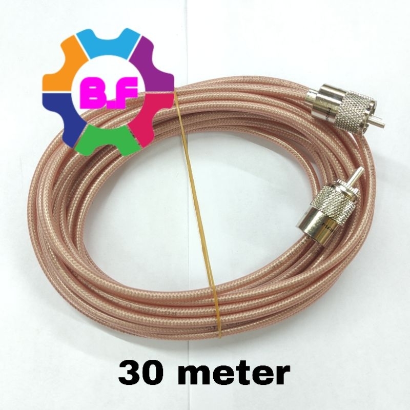 Jual KABEL ANTENA RADIO RIG HT TEPLON RG 58 PANJANG 30 METER | Shopee ...