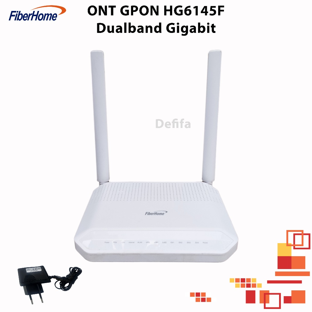 Jual Modem FTTH Router Wireless WIFI Fiberhome HG6145F GPON ONT ONU ...