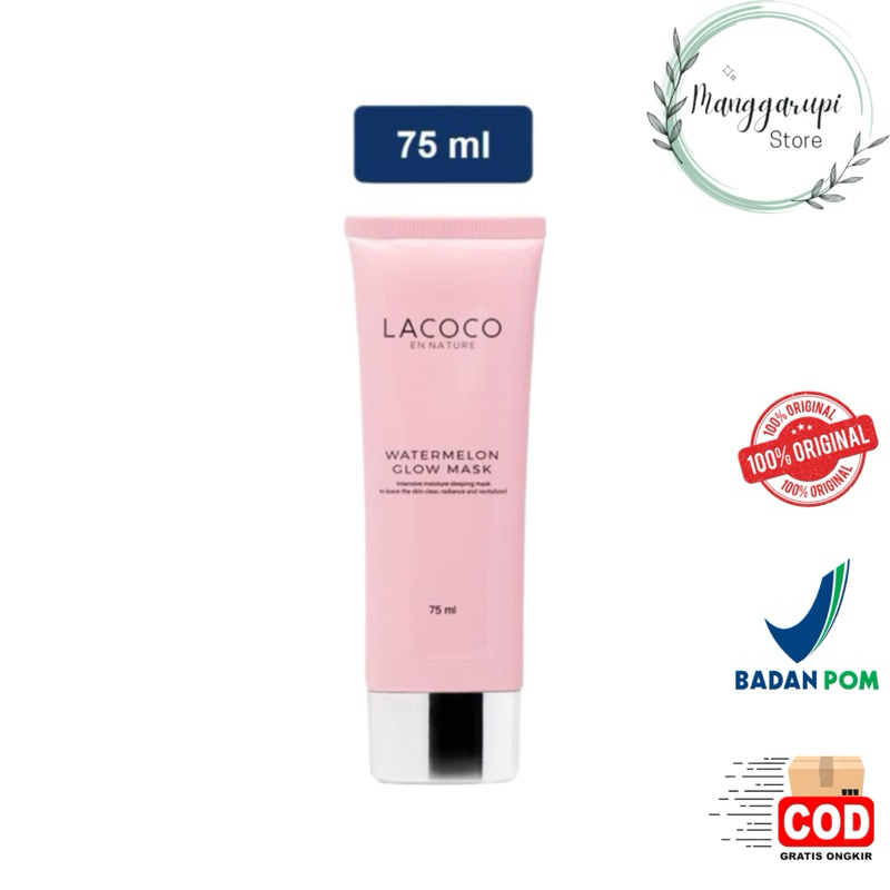 Jual LACOCO Watermelon Glow Mask 75ml (FULLSIZE) | Shopee Indonesia