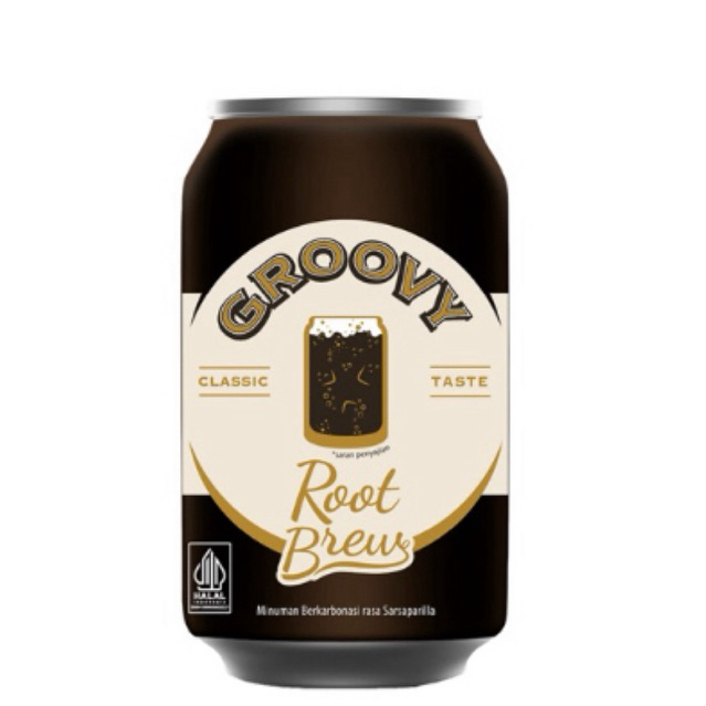 Jual Groovy Root Brew Minuman Karbonasi Sarsaparila 330 ml | Shopee ...