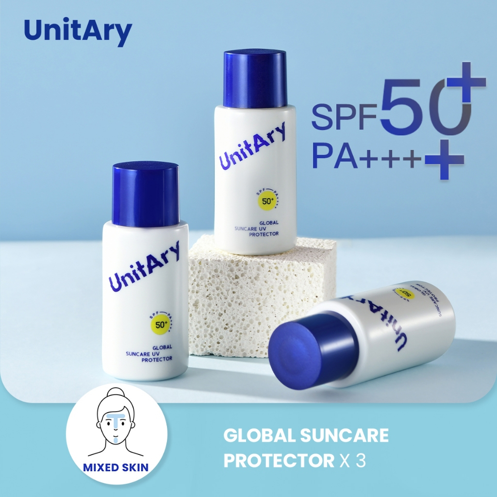 Jual UNITARY Global Suncare UV Protector Multi Paket SPF 50+/PA ...