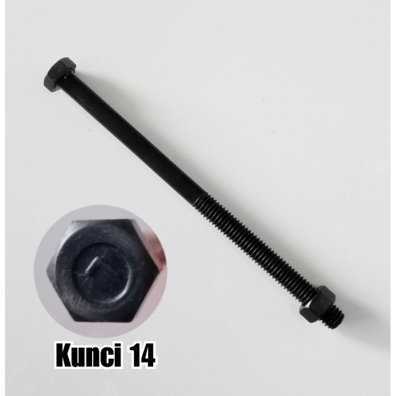 Jual Baut Mur Hitam 3/8 x 6" Inch l Baut Hitam 3 Hun Kunci 14 | Shopee ...