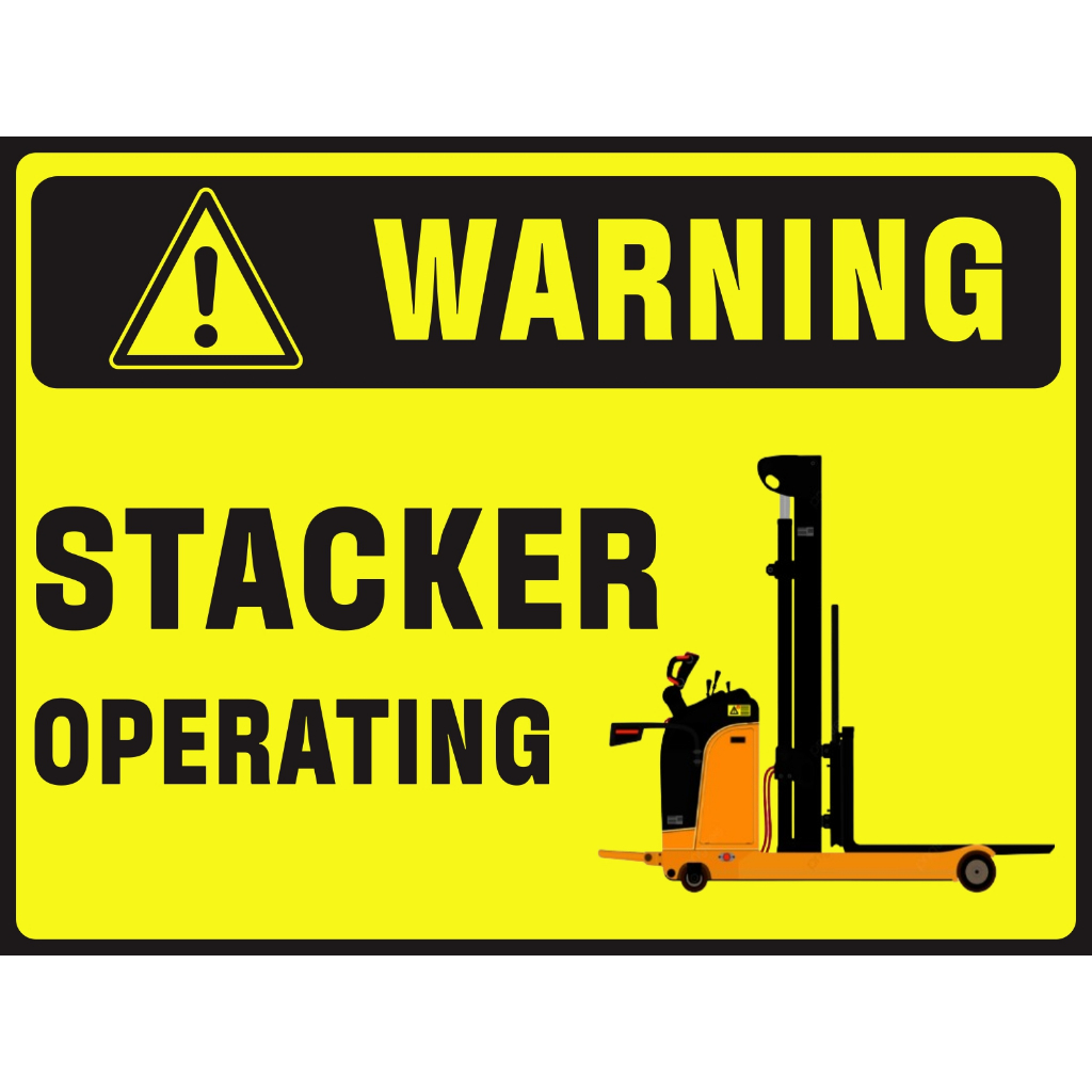Jual STICKER & ACP SIGN RAMBU K3 SAFETY STACKER OPERATING | Shopee ...