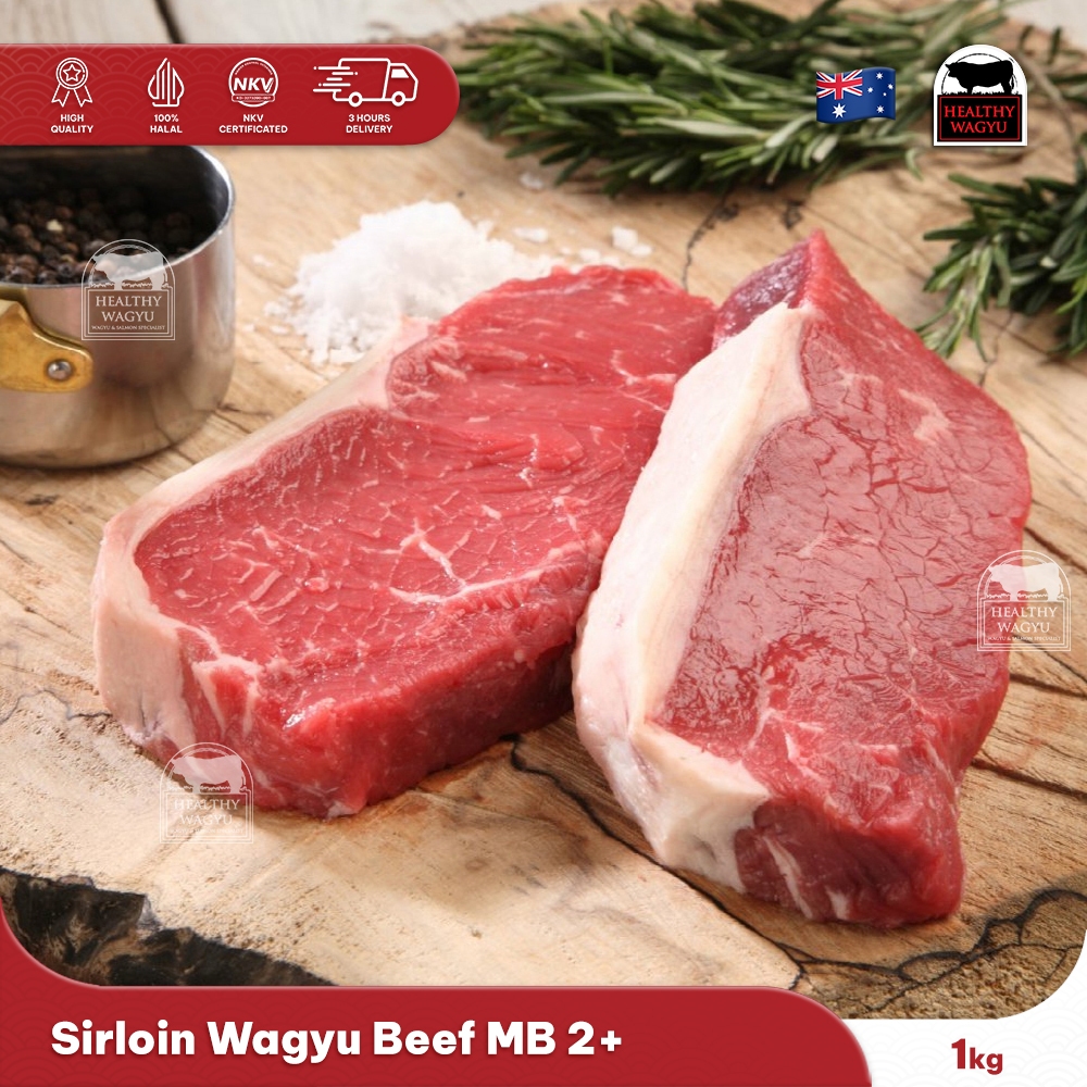 Jual Sirloin Wagyu Beef Mb2+ 500gr Healthy Wagyu | Shopee Indonesia