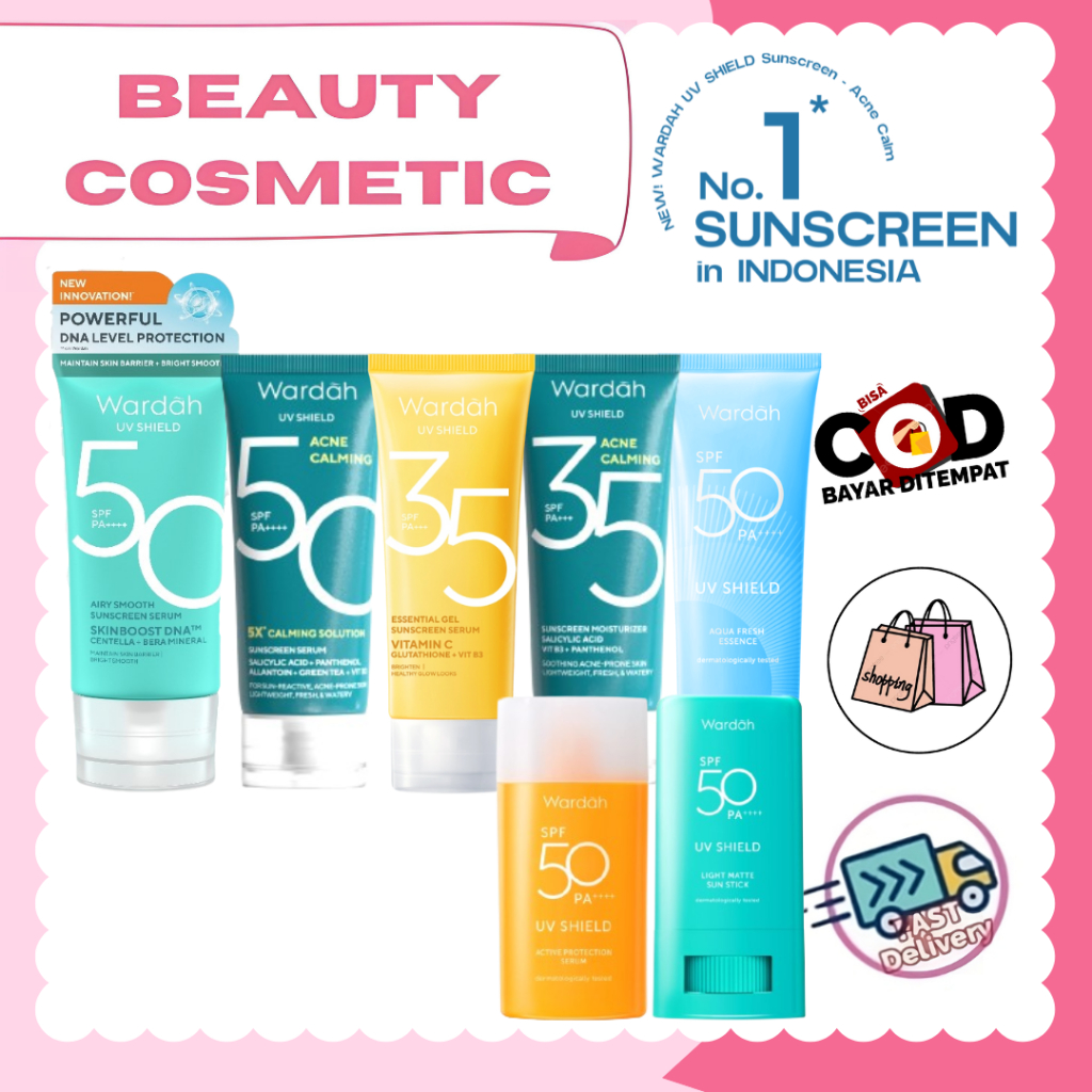 Jual Wardah UV Shield Series Powerfull Protection Up To DNA Level ...