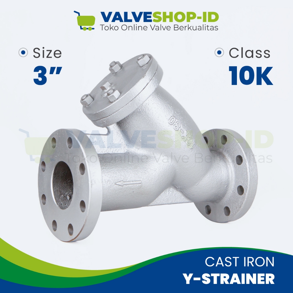 Jual Y-Strainer / Y Strainer DN80 3" Inch CI Cast Iron JIS 10K | Shopee Indonesia