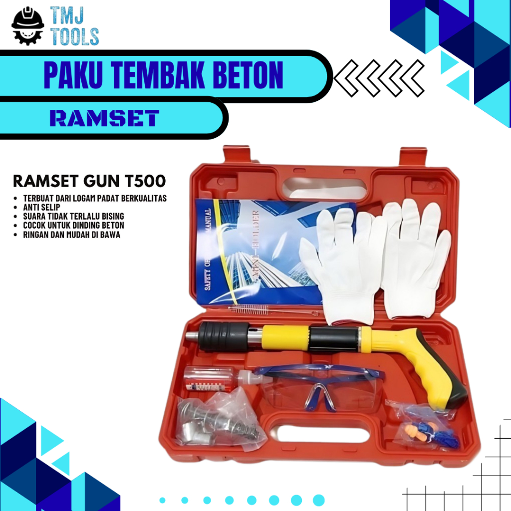 Jual Ramset SET Box 7,3mm Paku Tembak Rivet Beton Alat Paku Tembak ...