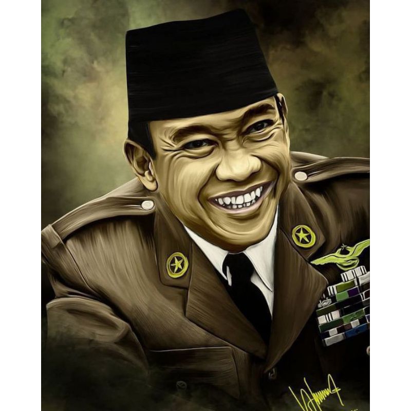 Jual SABLON KAOS SETRI KA DTF SOEKARNO PAHLAWAN INDONESIA | Shopee ...