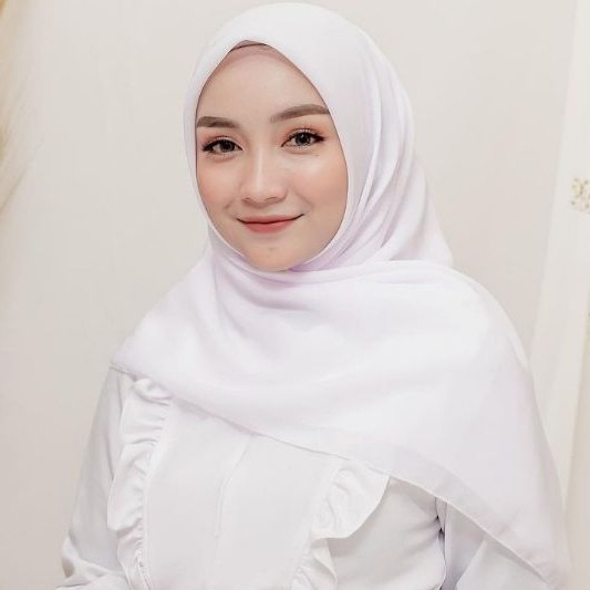 Jual Hijab Segiempat putih bahan Ori warna putih bersih sekolah kerja ...