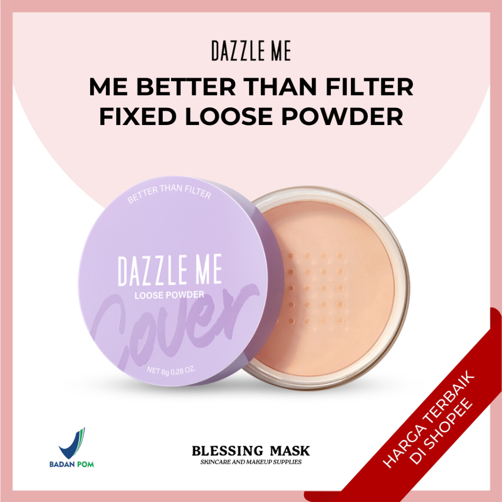 Jual DAZZLE ME Better Than Filter Loose Powder | Oil Fix Silky Powder ...