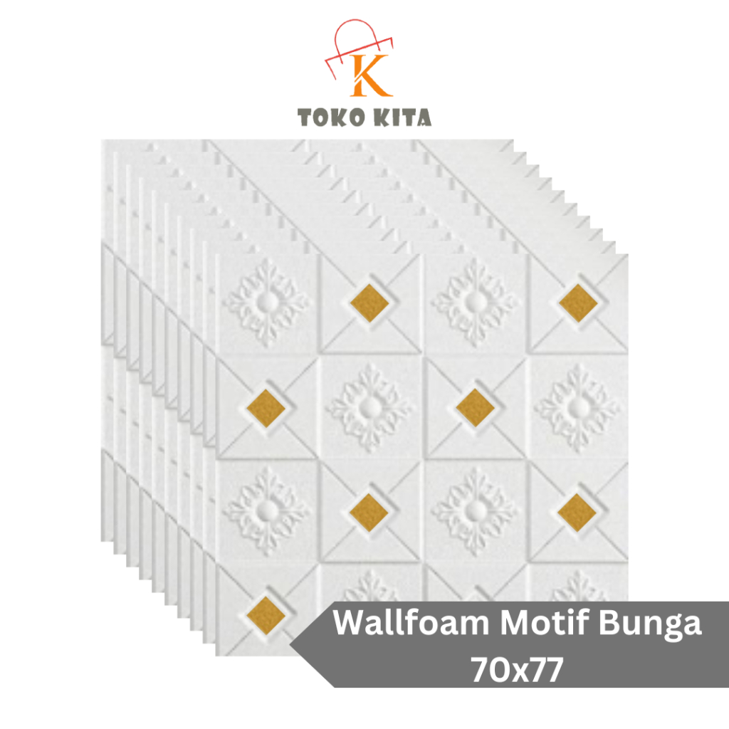 Jual Wallpaper Dinding 3D Foam 70x70cm Motif Batik Wallfoam Brick ...
