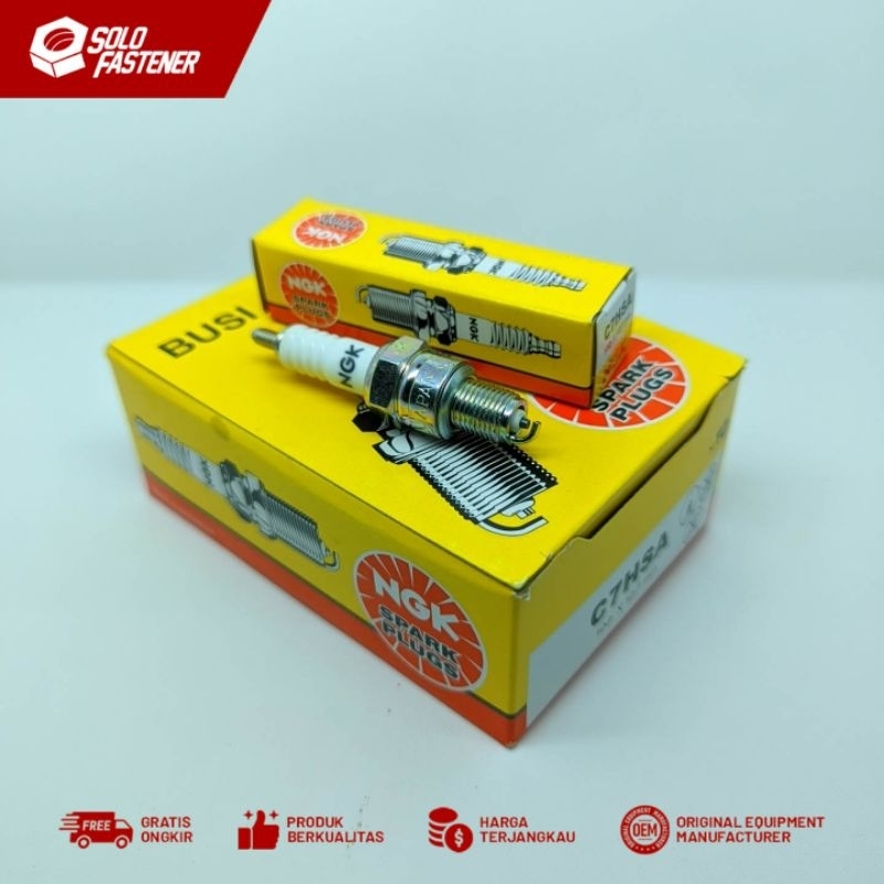 Jual BUSI MOTOR C7HSA DRAT PENDEK BEBEK MATIC GRAND SUPRA MIO JUPITER ...