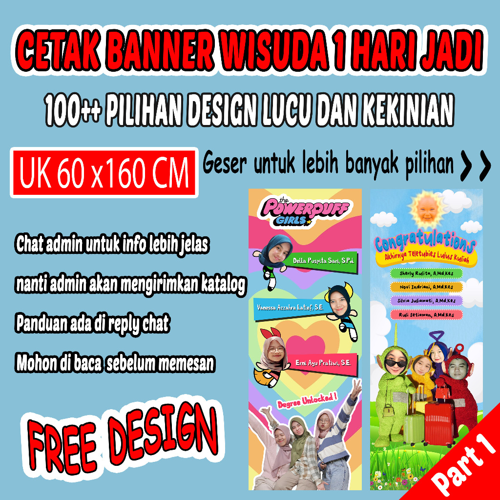 Jual Cetak X Banner Baner Wisuda Wedding Spanduk | Shopee Indonesia