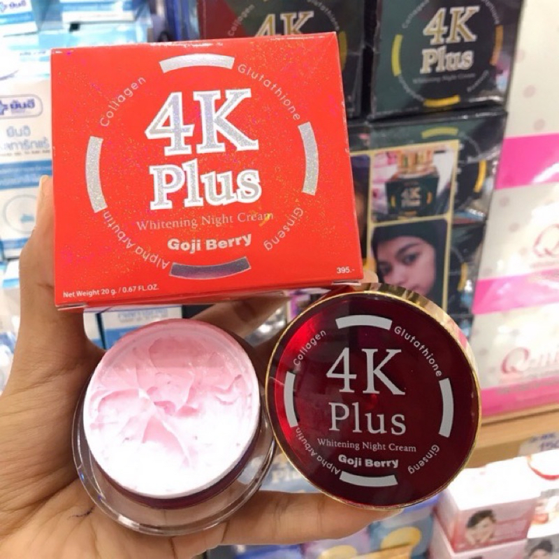 Jual 4K Plus Whitening Night Cream Goji Berry | Shopee Indonesia