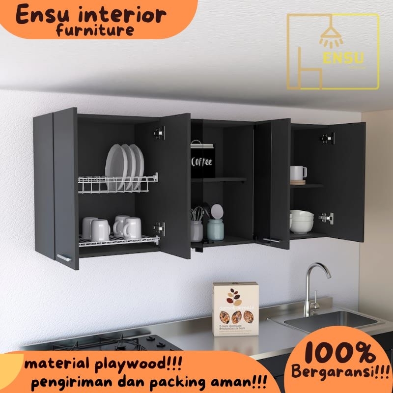 Jual RAK DAPUR MIX PINTU KACA / KABINET ATAS MURAH!! | Shopee Indonesia