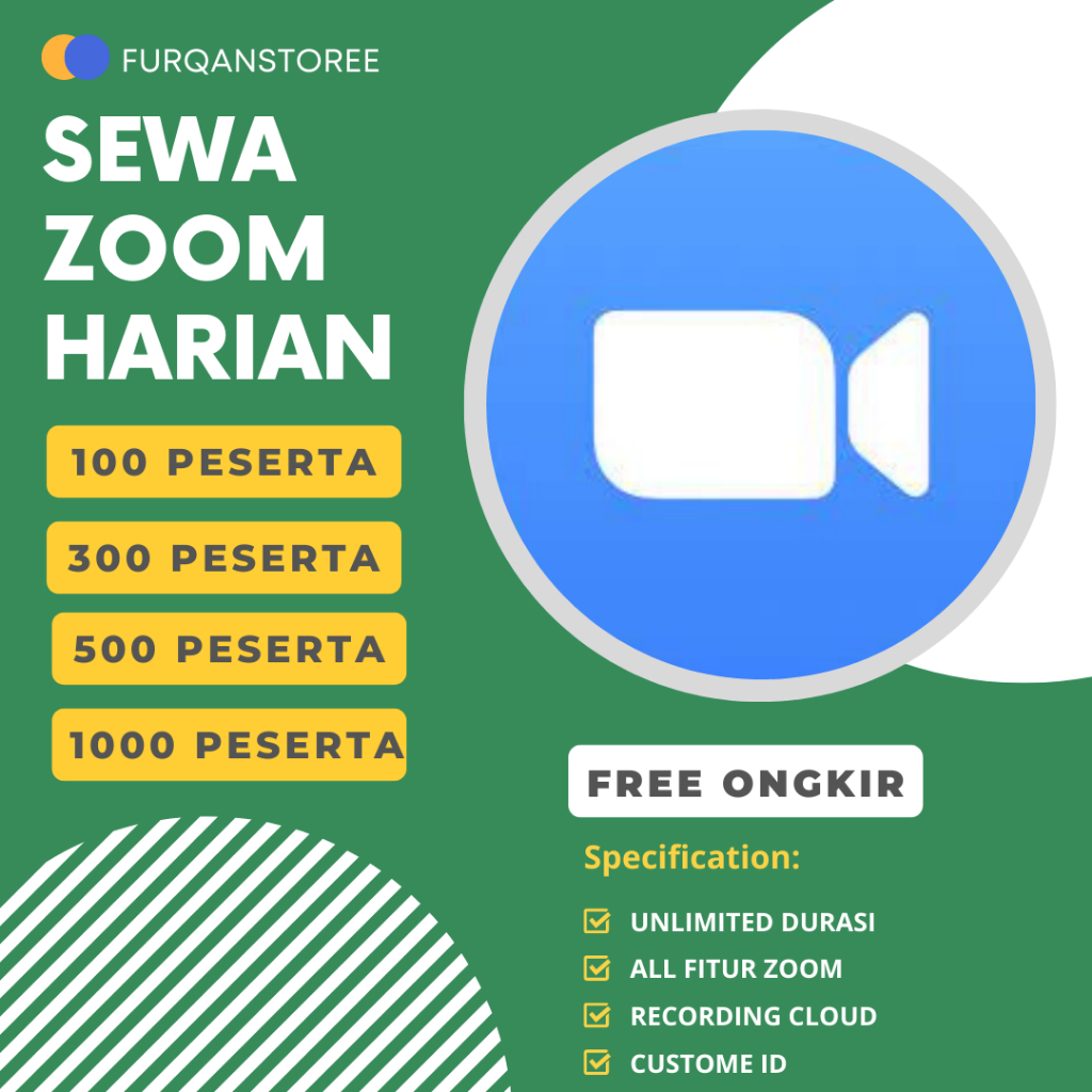Jual Sewa Zoom Harian 100 300 Peserta, Zoom Premium Pro 1 Hari Bergaransi | Shopee Indonesia