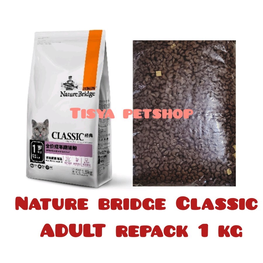 Jual Nature Bridge Classic Adult Repack 1 Kg - Makanan Kucing Cat ...