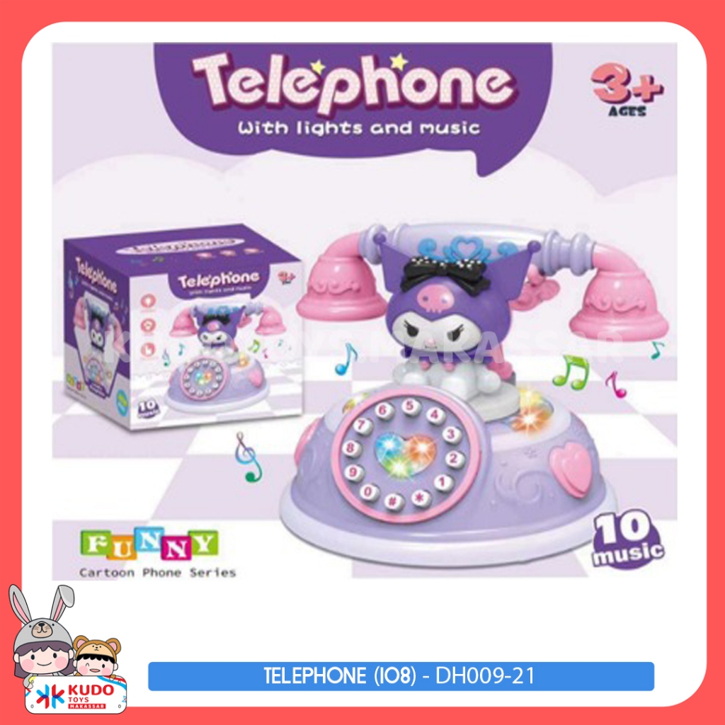 Jual MAINAN TELPON-TELPONAN KUROMI - DH009-21 | Shopee Indonesia