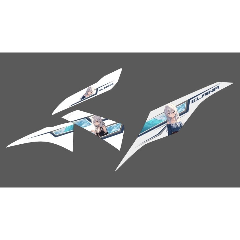 Jual STRIPING STICKER TRANSPARAN YAMAHA MIO M3 DESIGN ANIME ELAINA ...