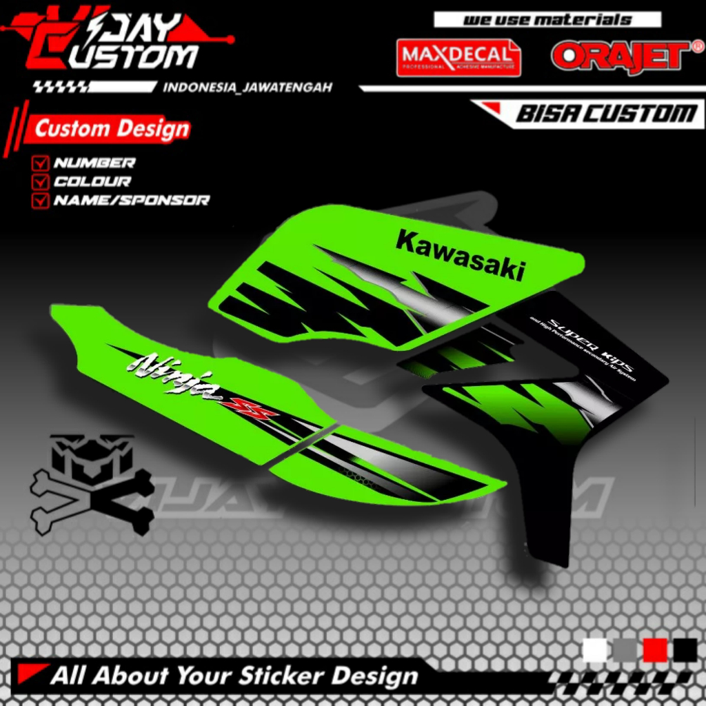 Jual Striping Stiker Sticer Transparan Bening Kawasaki Ninja Ss Rr ...