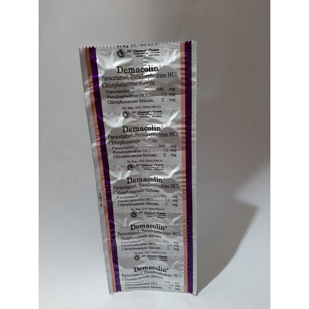 Jual DEMACOLIN 1 Strip 10 Tablet | Shopee Indonesia