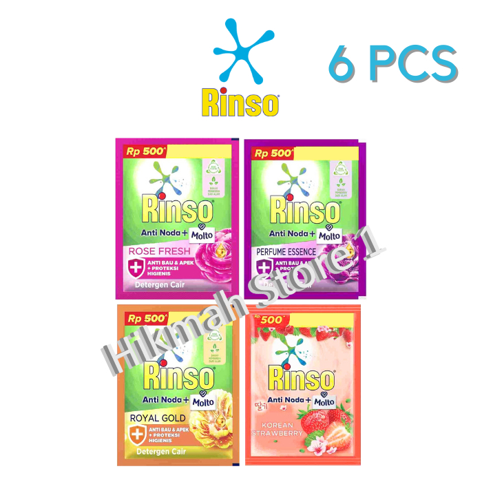 Jual SACHET Rinso Cair Molto Anti Noda rp 500 ISI 6 PCS | Shopee Indonesia