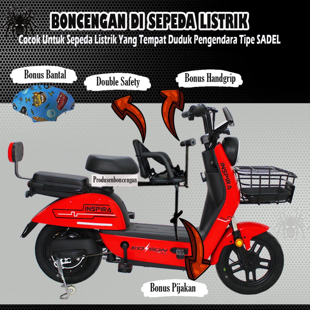 Jual Boncengan Anak Sepeda Listrik Boncengan Sepeda Listrik Boncengan ...