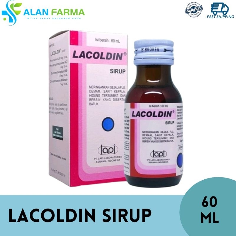 Jual Lacoldin Sirup 60 mL | Sirup Batuk Pilek Anak dan Dewasa | Shopee ...
