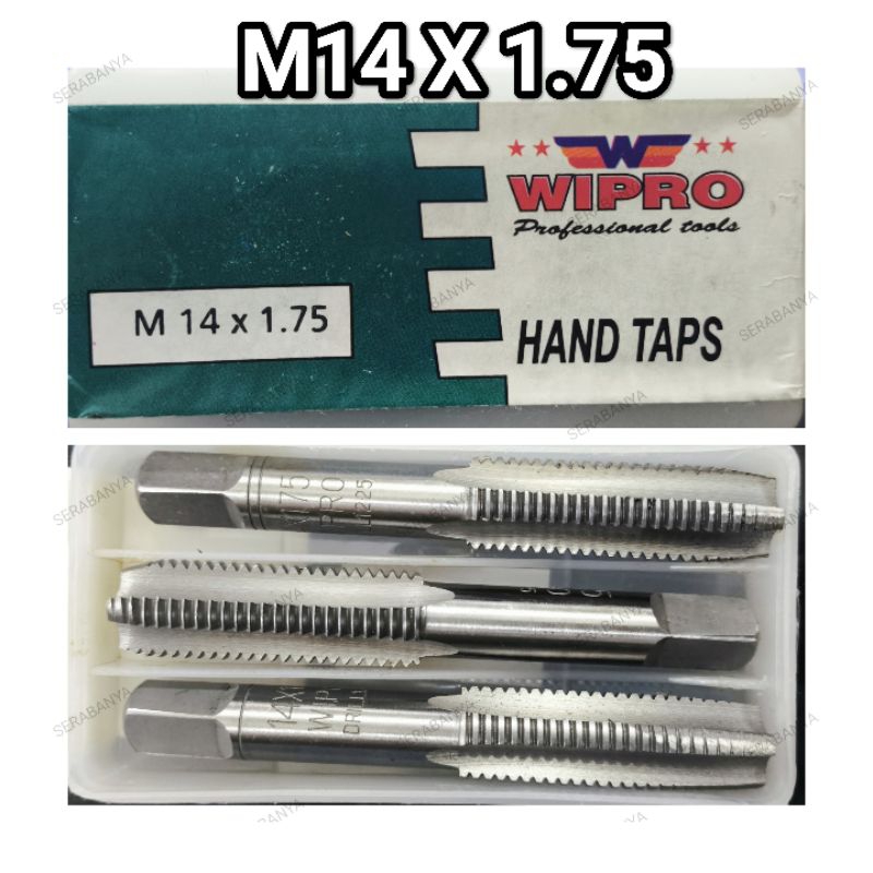 Jual WIPRO Hand Tap M14X1.75 | M14X1,75 Alat Membuat Drat Dalam Untuk ...