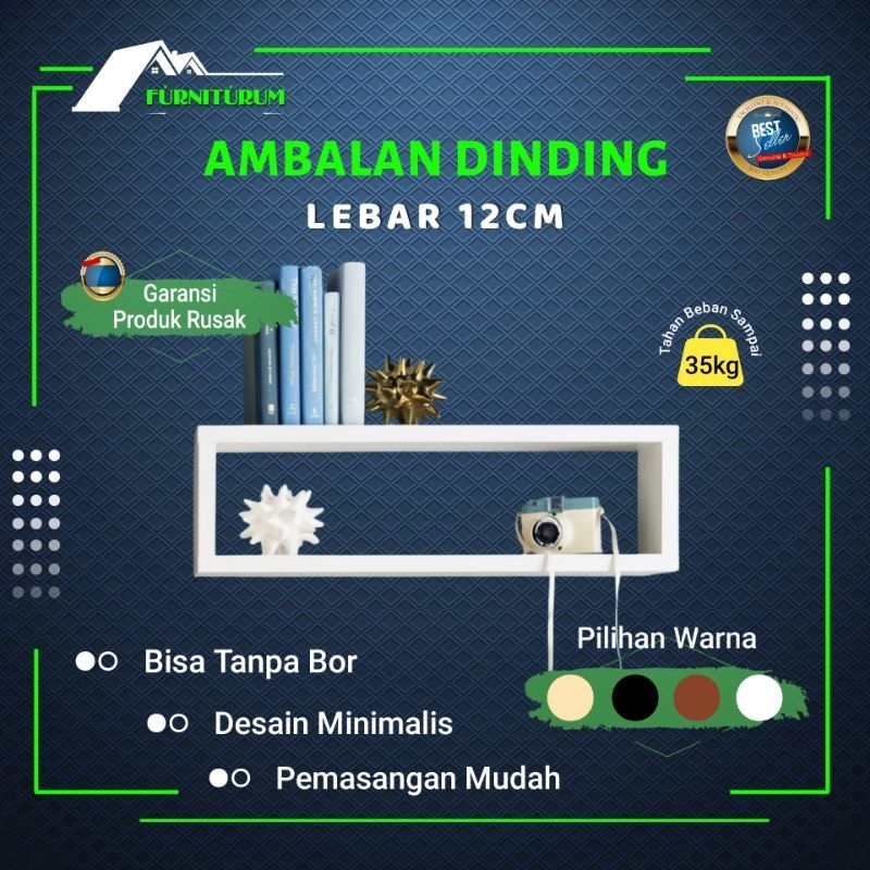 Jual Ambalan Rak Dinding Persegi Panjang Kotak Kubus Minimalis Hiasan ...