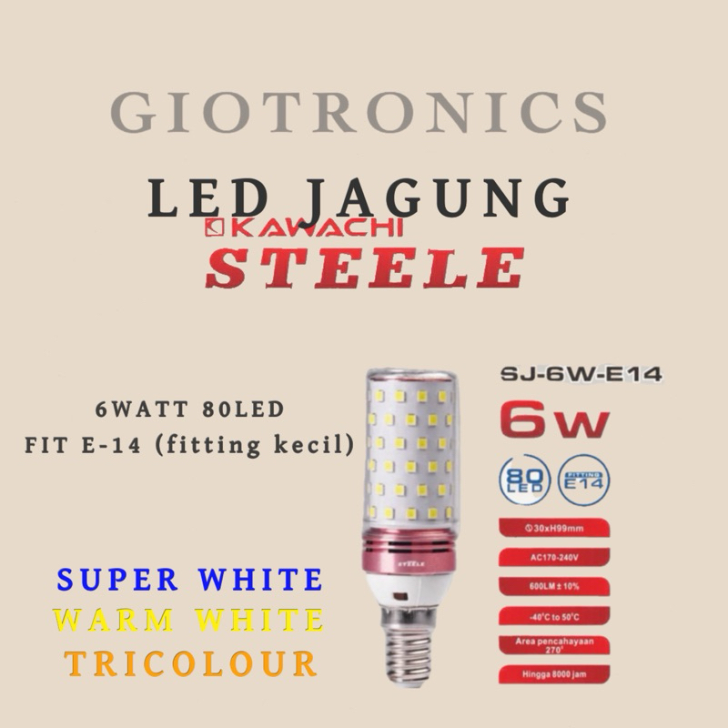 Jual LAMPU BOLA LAMPU HIAS E14 Fit Kecil Putih / Warm White / 3 WARNA LED BULB LAMPU JAGUNG MIK ...