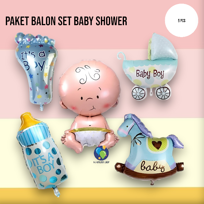 Jual Paket Balon Baby Shower Anak / Pesta Gender Reveal | Shopee Indonesia