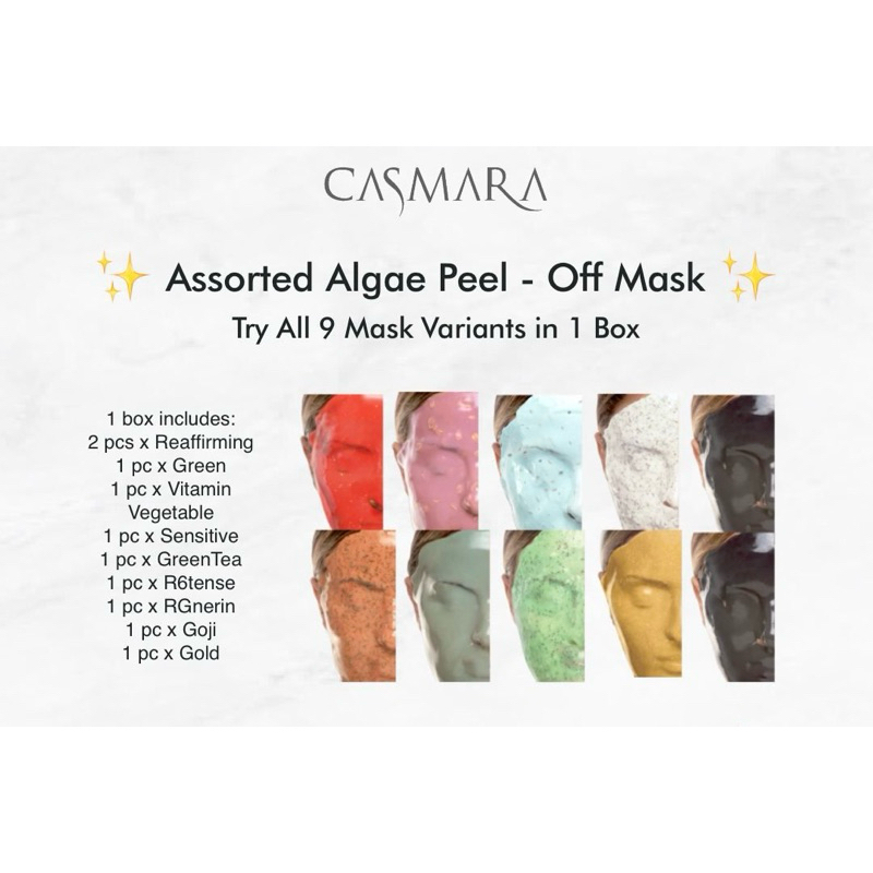 Jual Masker Wajah / Casmara Masker Premium Peel off - Mix Variant ...