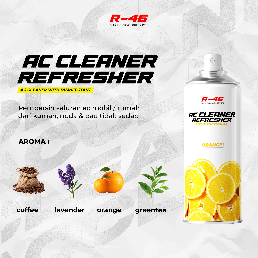 Jual R46 AC CLEANER - Pembersih AC Mobil - AC Refresher - Odor ...