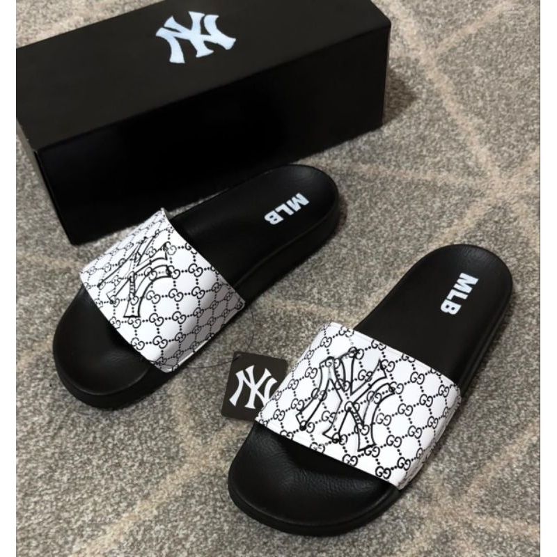 Jual SENDAL SLOP NY mlb || sendal slip-on pria/KUALITAS PREMIUM NYAMAN ...