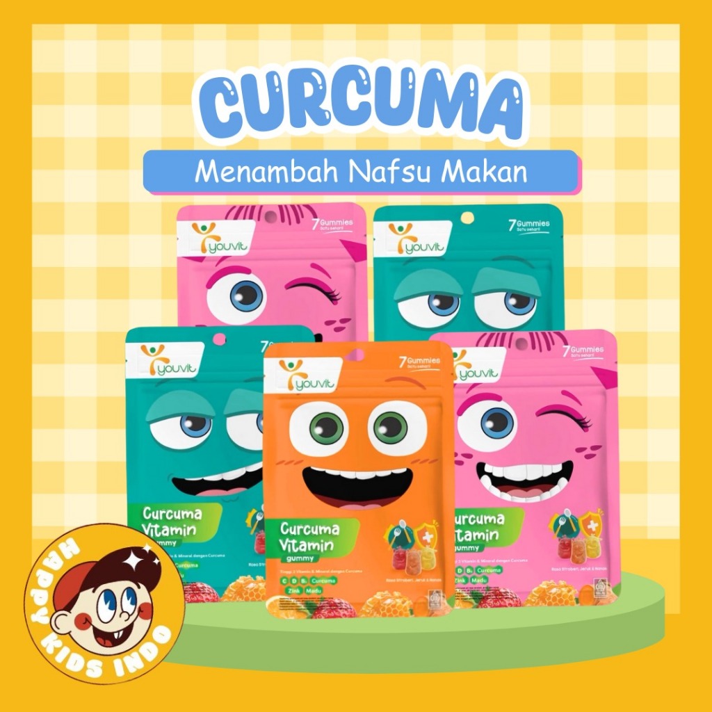 Jual PAKET HEMAT HAPPY | Youvit Curcuma & Vitamin Anak 35 Hari (5 ...