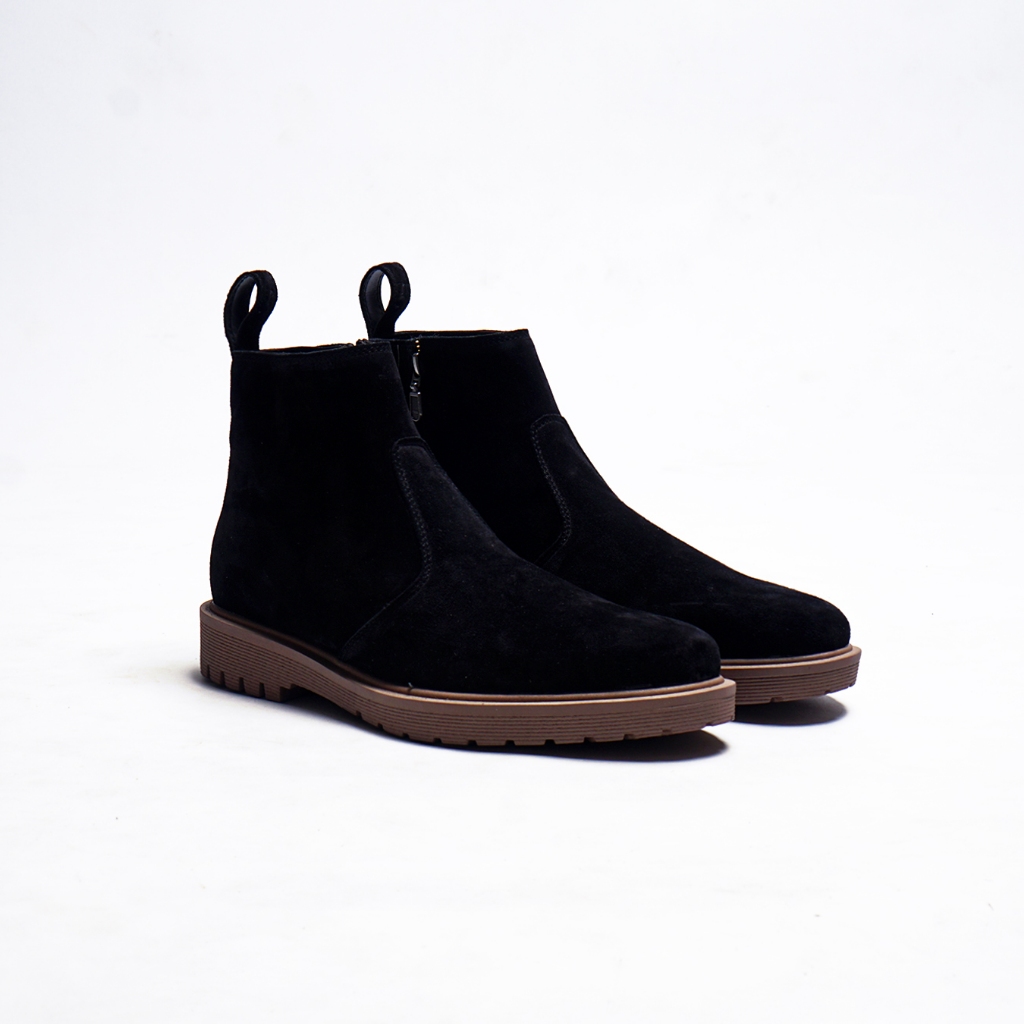 Jual Chelsea Boots Suede - Black | Shopee Indonesia