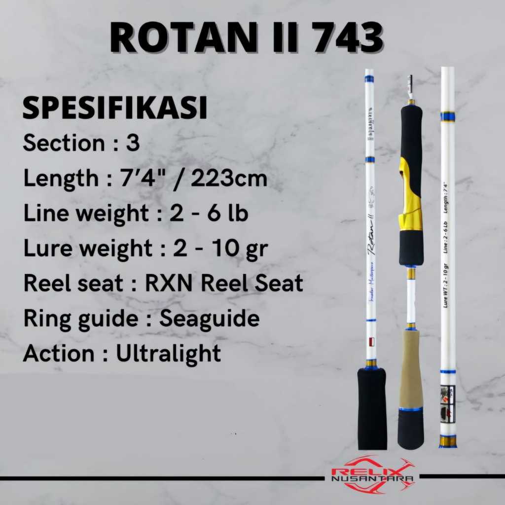 Jual Relix Nusantara Joran Rotan Gen 2 743 Travel Rod | Shopee Indonesia