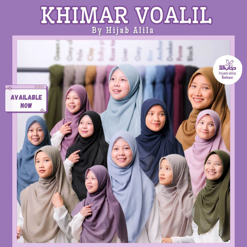 Jual KHIMAR VOALIL HIJAB ALILA BAHAN VOAL ARABIAN BEST PRODUCT | Shopee ...