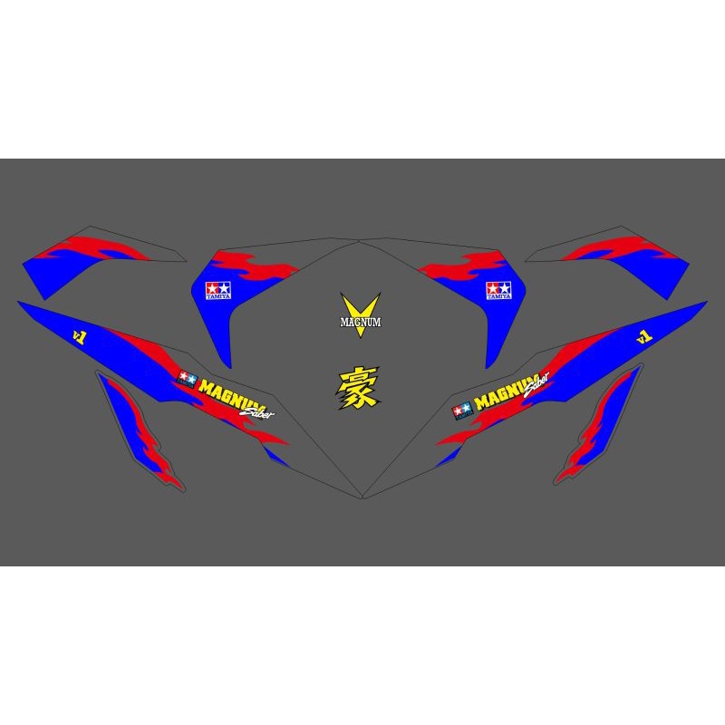 Jual STRIPING STICKER TRANSPARAN BEAT NEW ESP 2017-2019 DESAIN MAGNUM ...