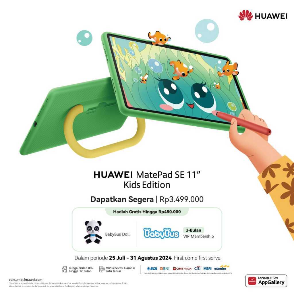 Jual Huawei Matepad SE 11" Kids Edition Tablet / 4/128GB / Tablet Anak ...