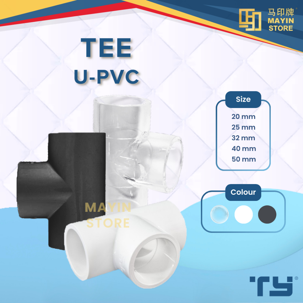 Jual TY K03 Tee / T Pipa Pipe U - PVC by 3 Pawns 50mm | Shopee Indonesia