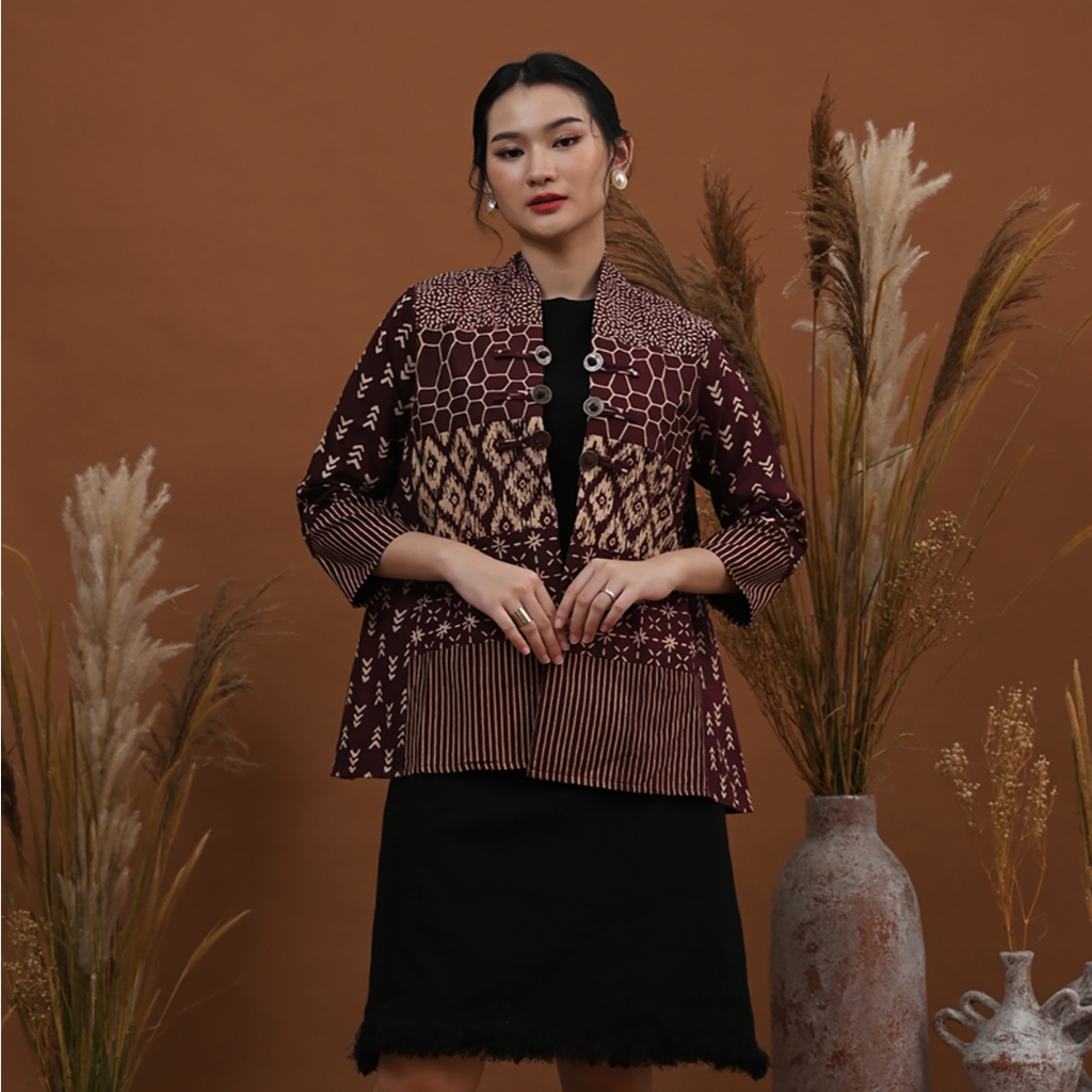 Jual [Exclusive Launch 4] Nona Rara Batik - Jesse Garut Purple T3043 ...
